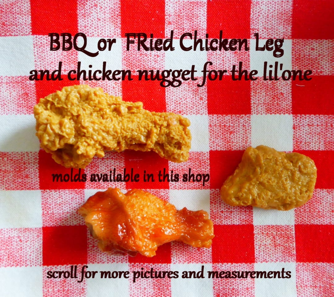 Fried Chicken or BBQ Drumstick Silicone Molds for DIY Crafts. Chicken ...
