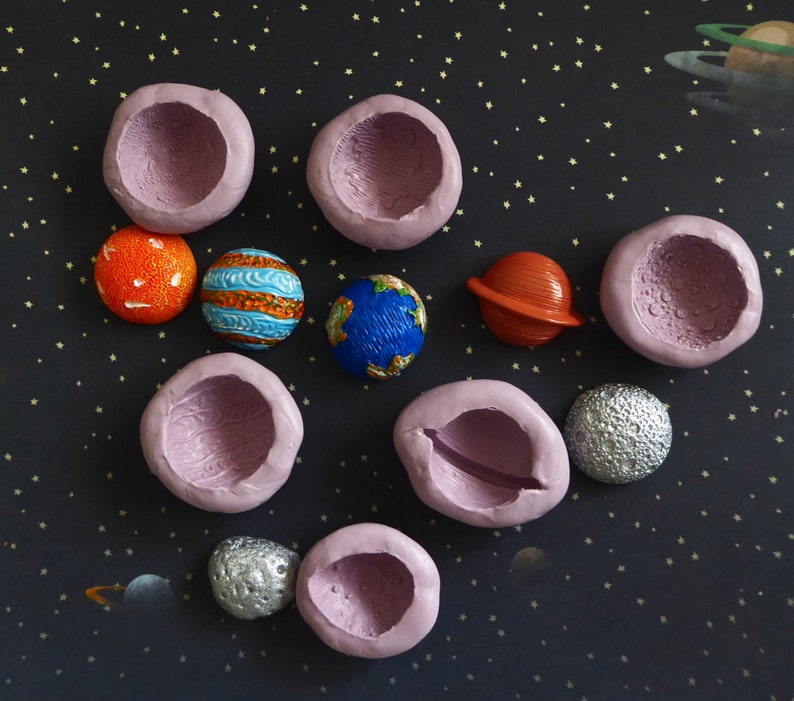 Solar System Planets Silicone Molds for DIY Crafts. Earth,sun,jupiter ...