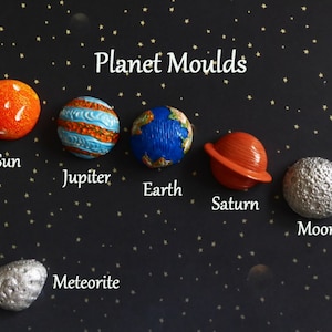 Solar System Planets Silicone Molds for DIY Crafts. Earth,sun,jupiter ...