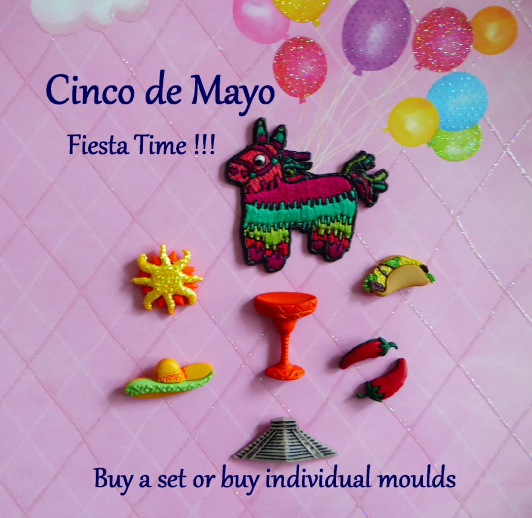 Silicone Molds for DIY Crafts. Cinco De Mayo Molds Such as Sombrero ...