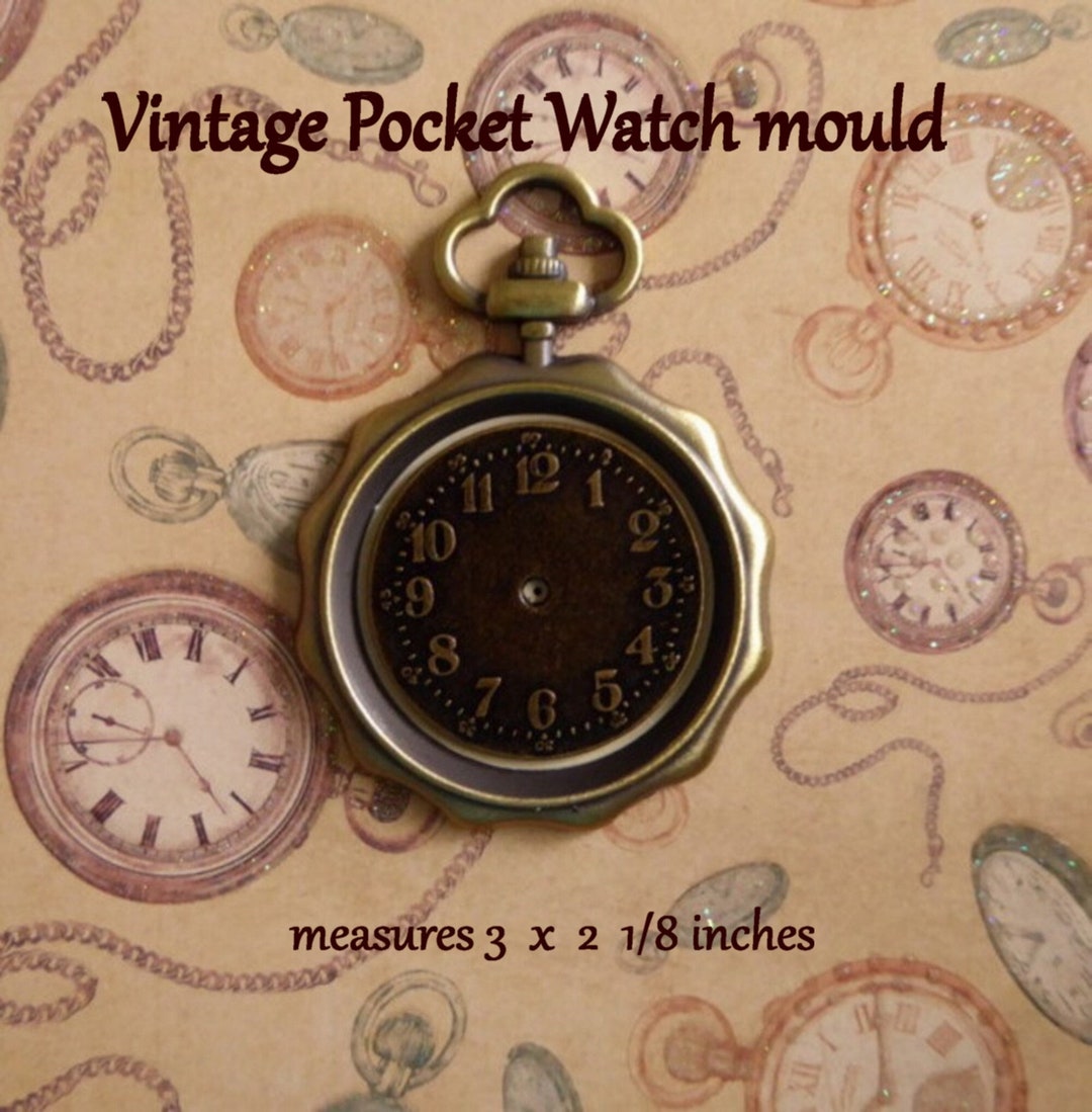 Vintage Pocket Watch Silicone Mold: Cake, Resin, Clay Crafts - Etsy