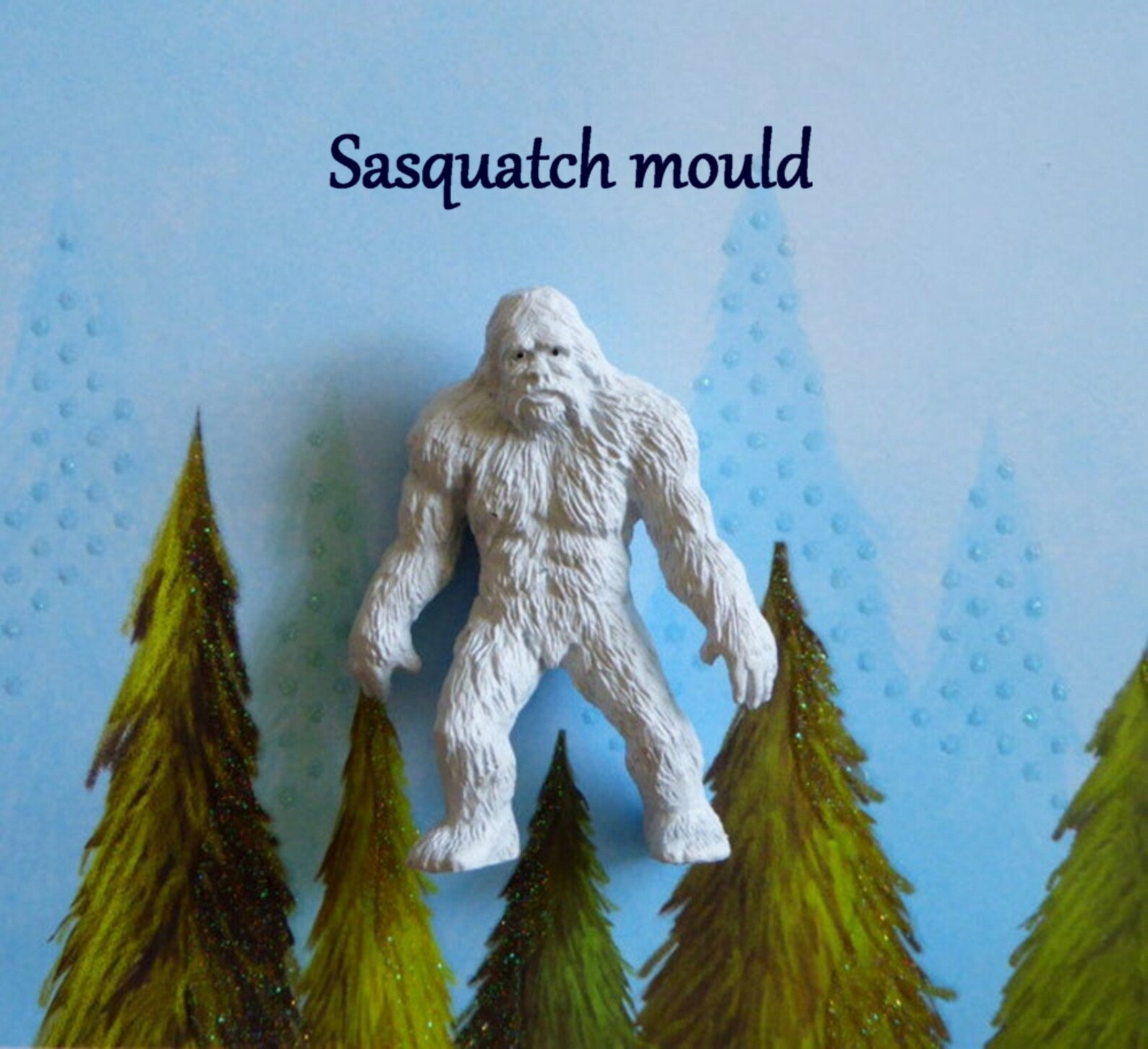 Yeti Silicone Mold, Sasquatch Cake Topper, Polymer Clay - Etsy