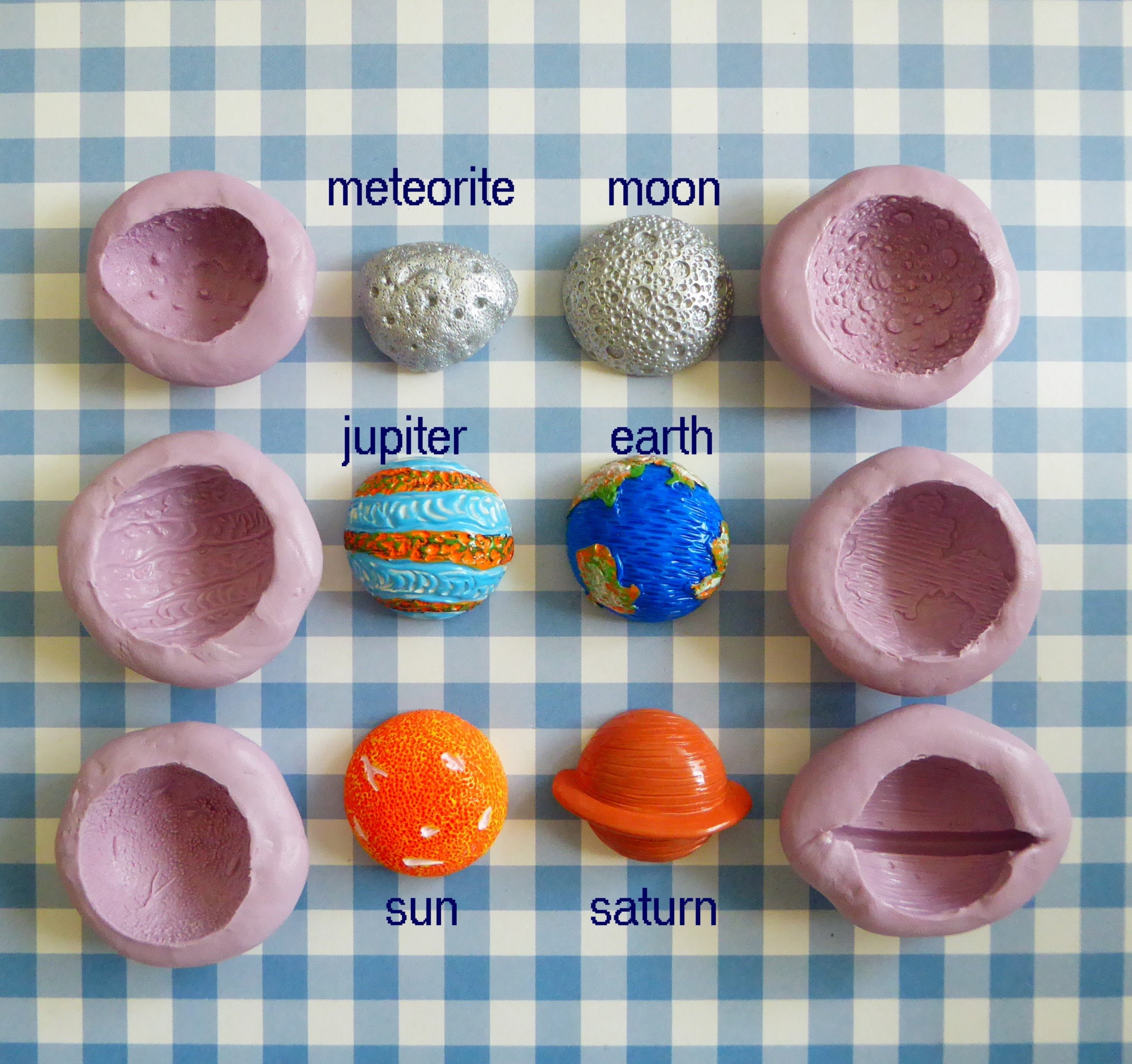 Solar System Planets Silicone Molds for DIY Crafts. Earth,sun,jupiter ...