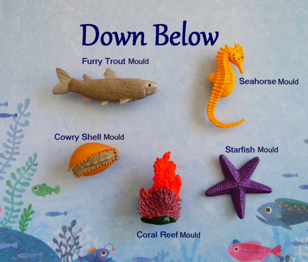 Coral Reef, Seahorse, Starfish, Trout Silicone Molds for DIY Crafts - Etsy