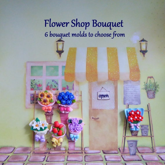 Mini Bouquet of Flowers Silicone Mold DIY crafts Chocolate Candy ...