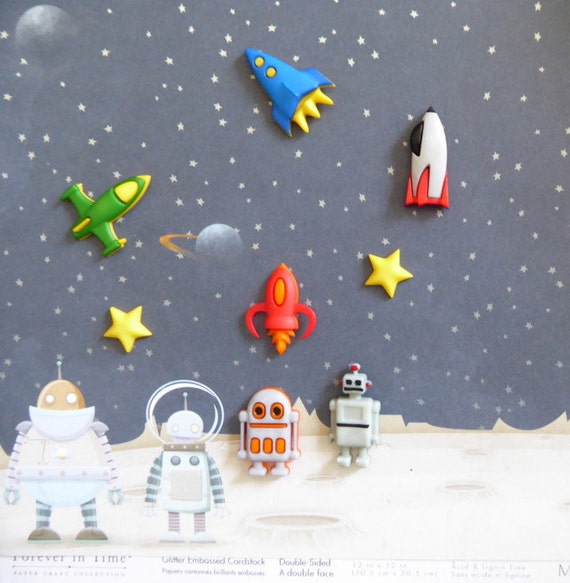 Robot Silicone Mold DIY crafts Chocolate Candy Cupcake Topper Cake ...