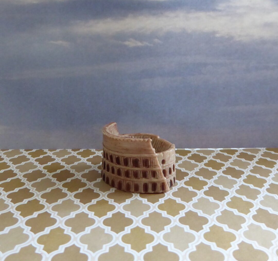 Roman Colosseum Figurine Silicone Mold for DIY Crafts. Chocolate Candy ...