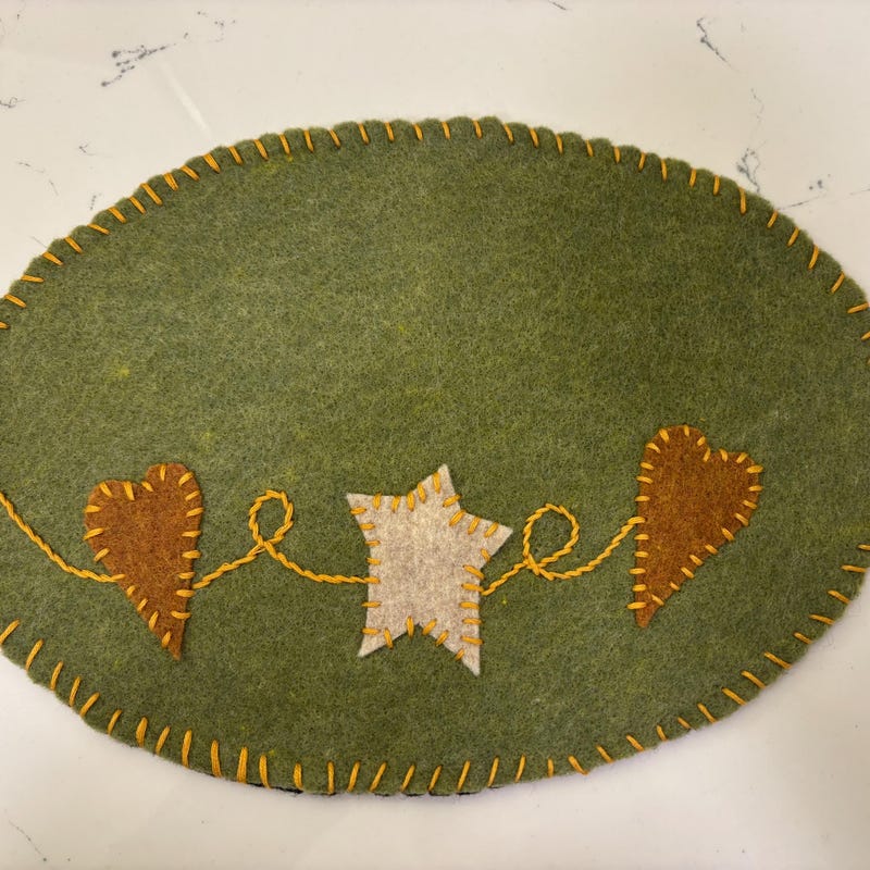 Primitive Candle Mat - Etsy