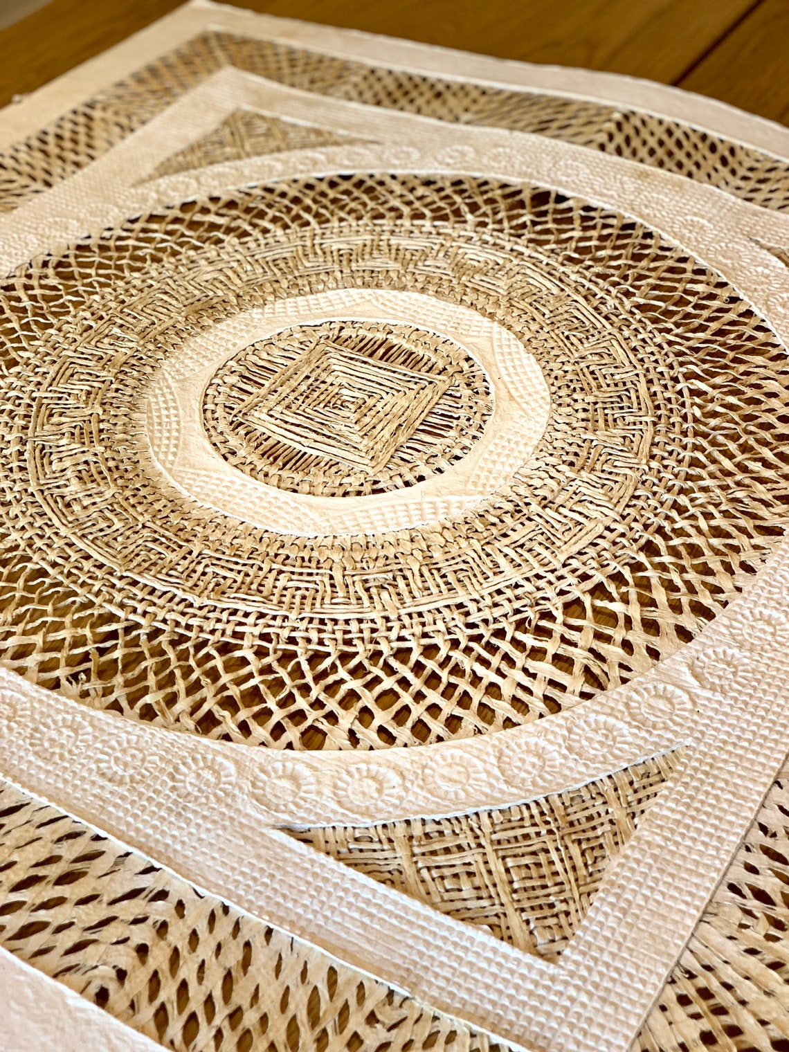 XL Mexican Handmade Amate Paper 31.25sq frame Not - Etsy