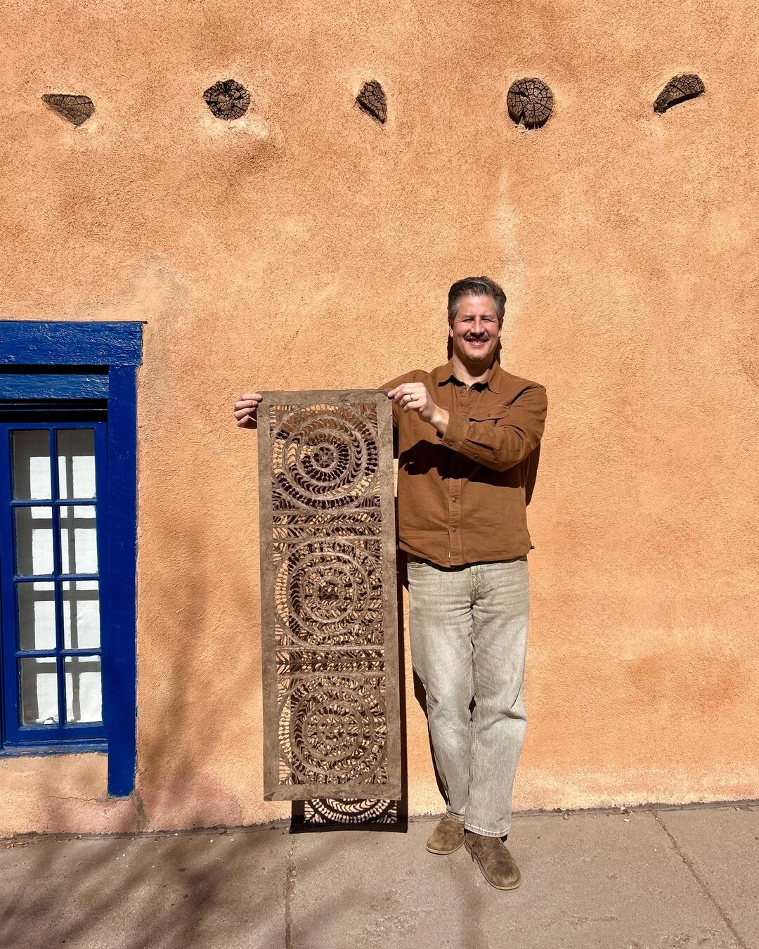 Handmade Mexican Amate Paper Wall Art – XL 15.5x47 Modern Mexican Art ...