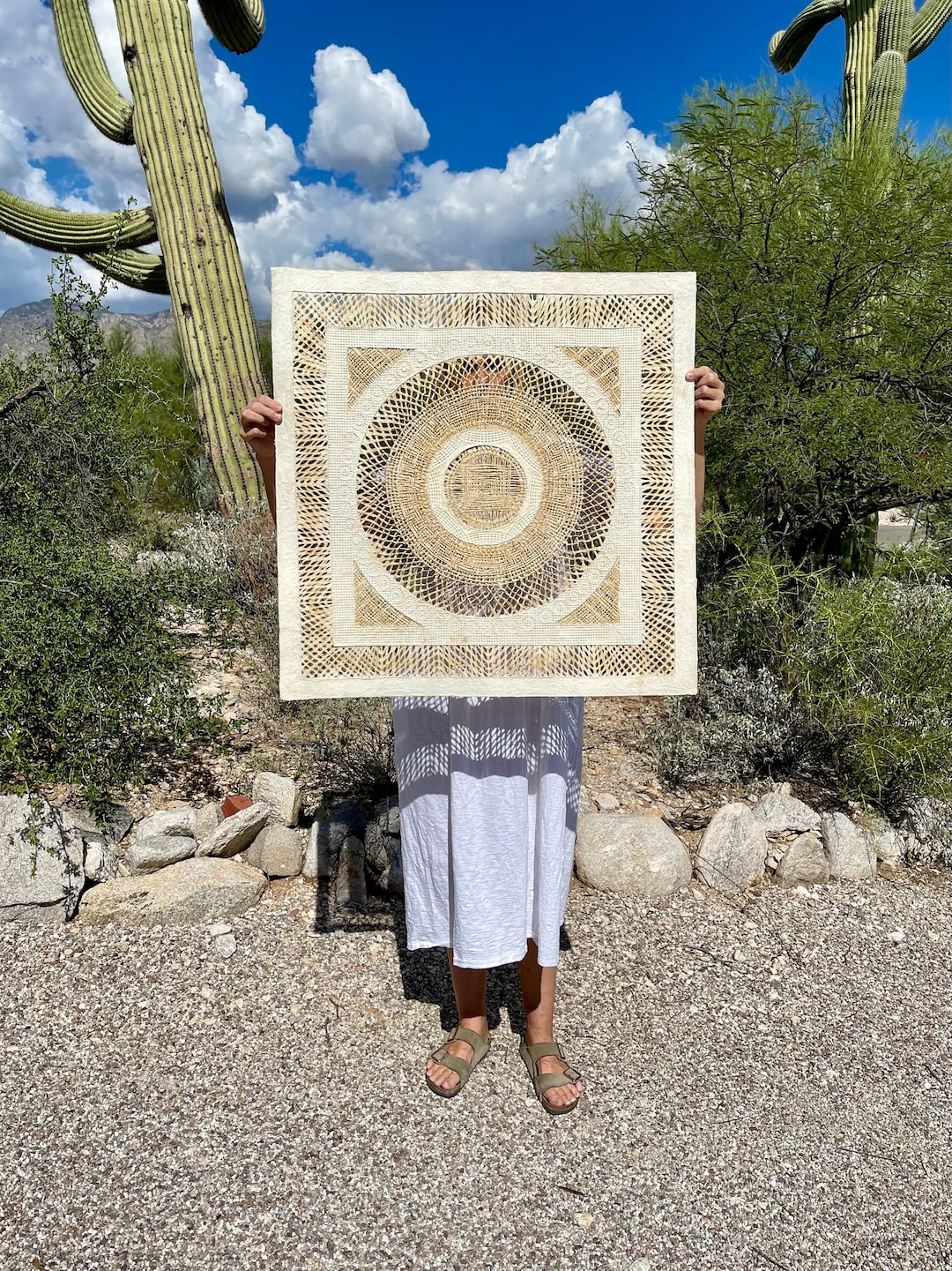 XL Mexican Handmade Amate Paper 31.25sq frame Not Included - Etsy