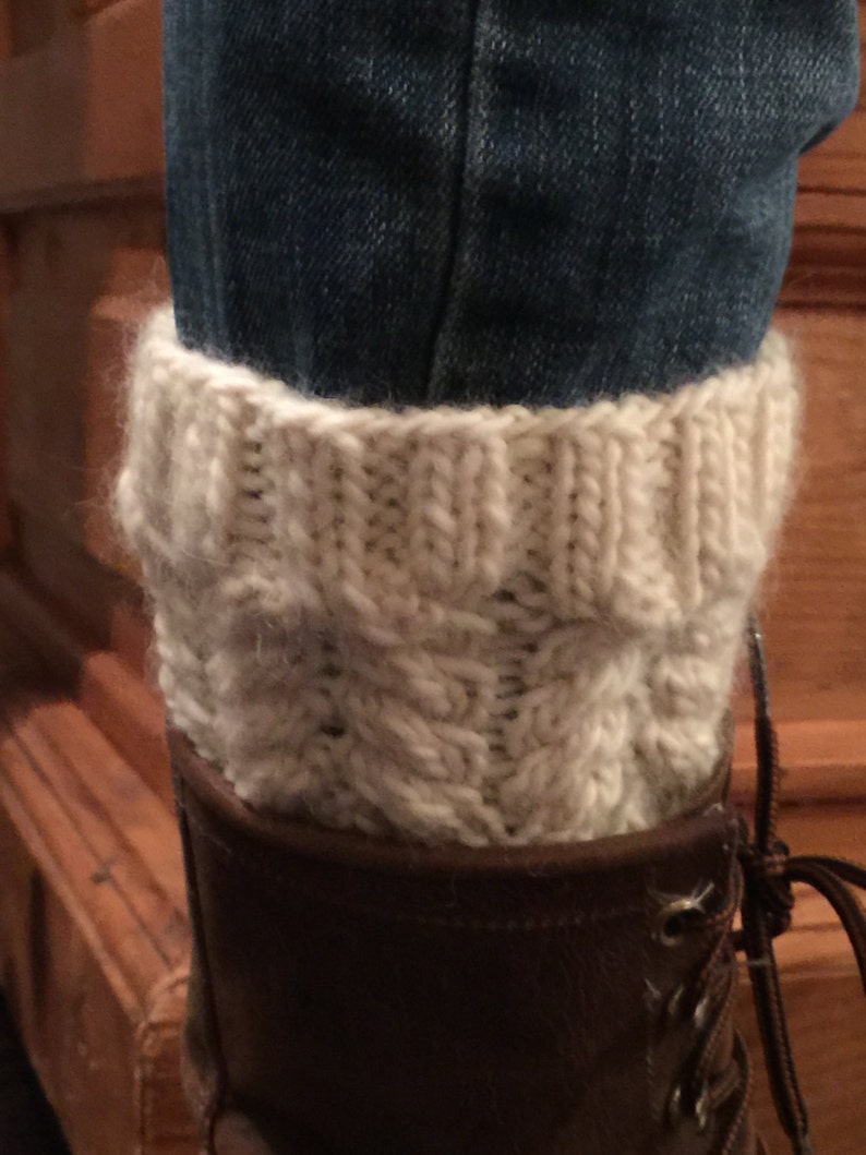 Knitted Cable Boot Cuffs - Etsy