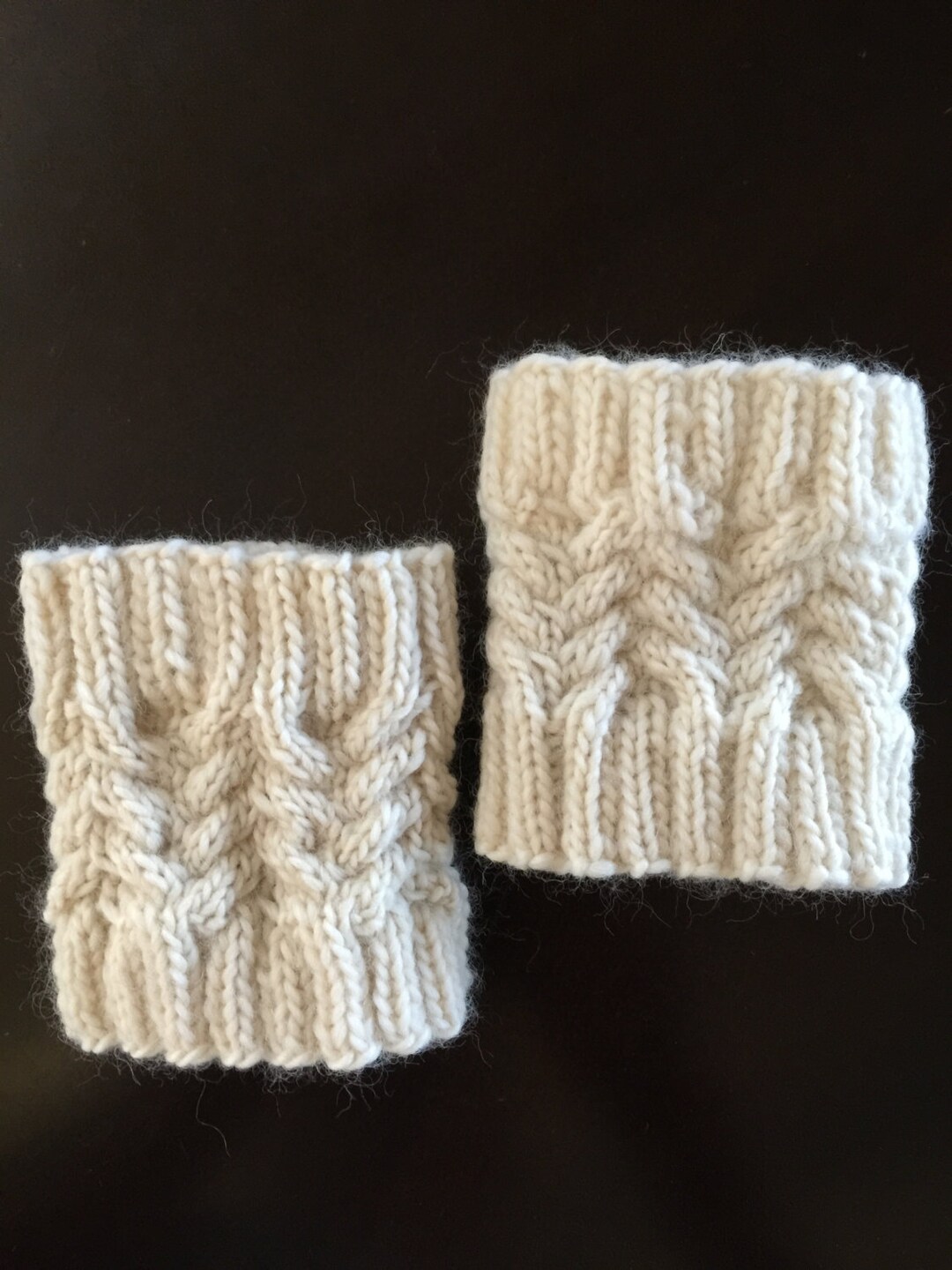 Knitted Cable Boot Cuffs - Etsy