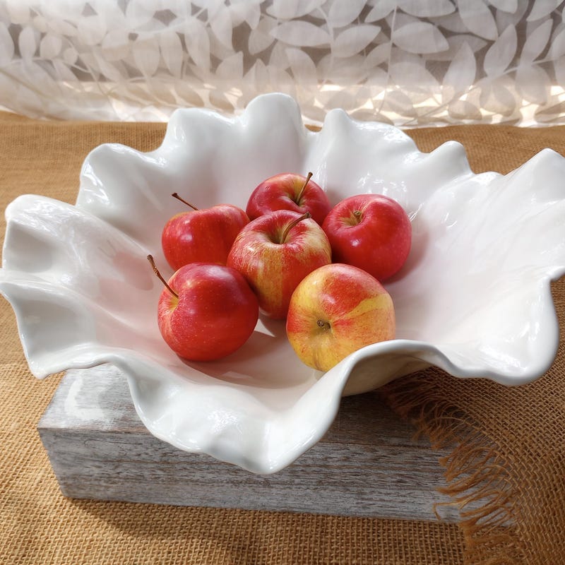 White Ceramic Bowl - Etsy