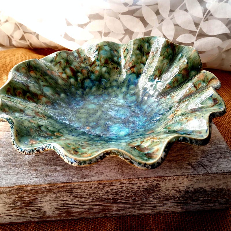 Pottery Shell Bowl - Etsy