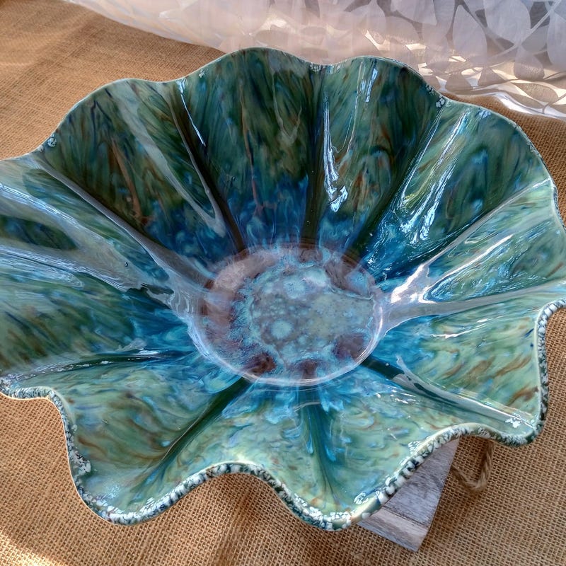 Pottery Shell Bowl - Etsy