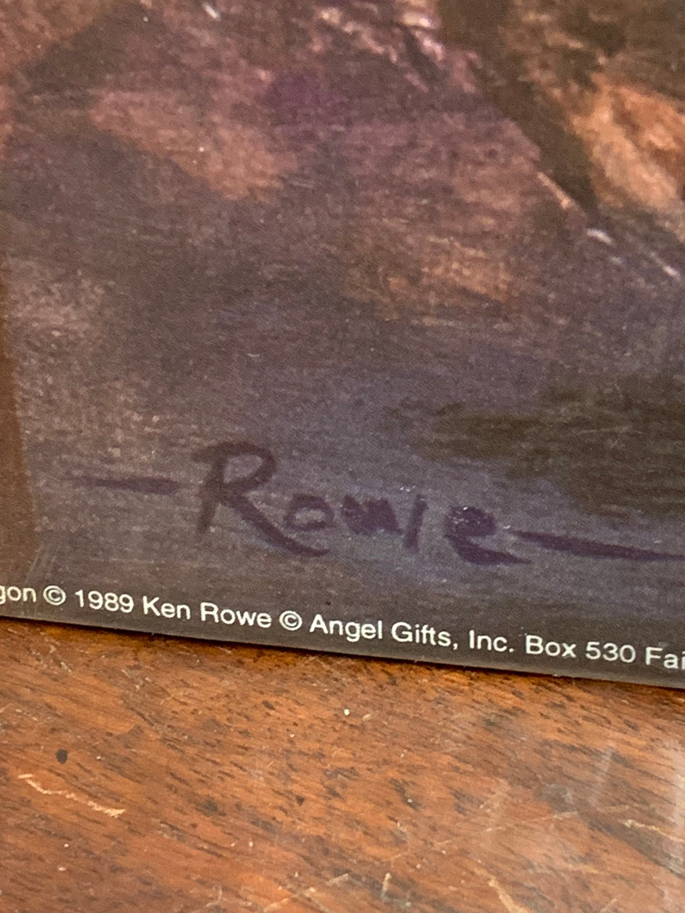 1989 “wizard and Dragon” Ken Rowe Print - Etsy