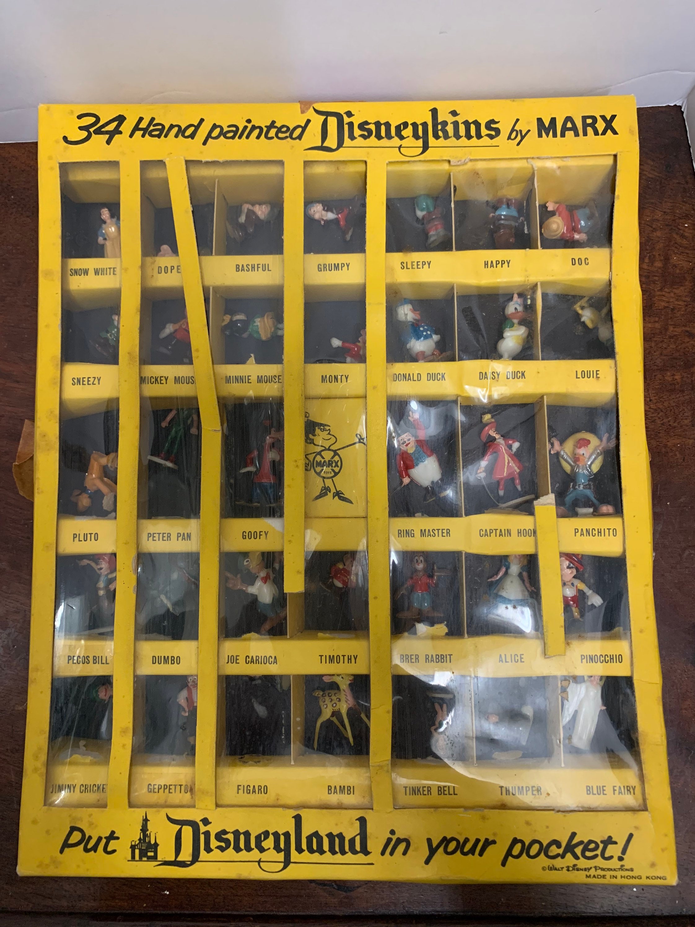 SALE Rare Complete Set of Vintage 34 Hand Painted Disneykins by MARX - Etsy