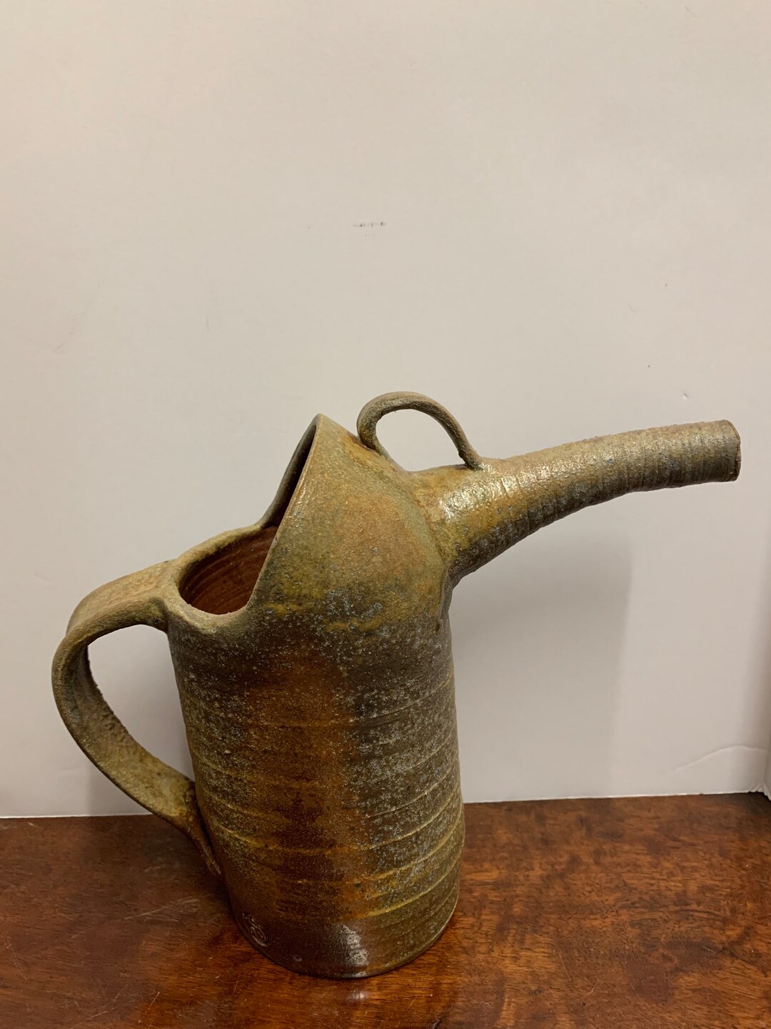 Vintage Handmade Signed Earthware Watering Vessel - Etsy