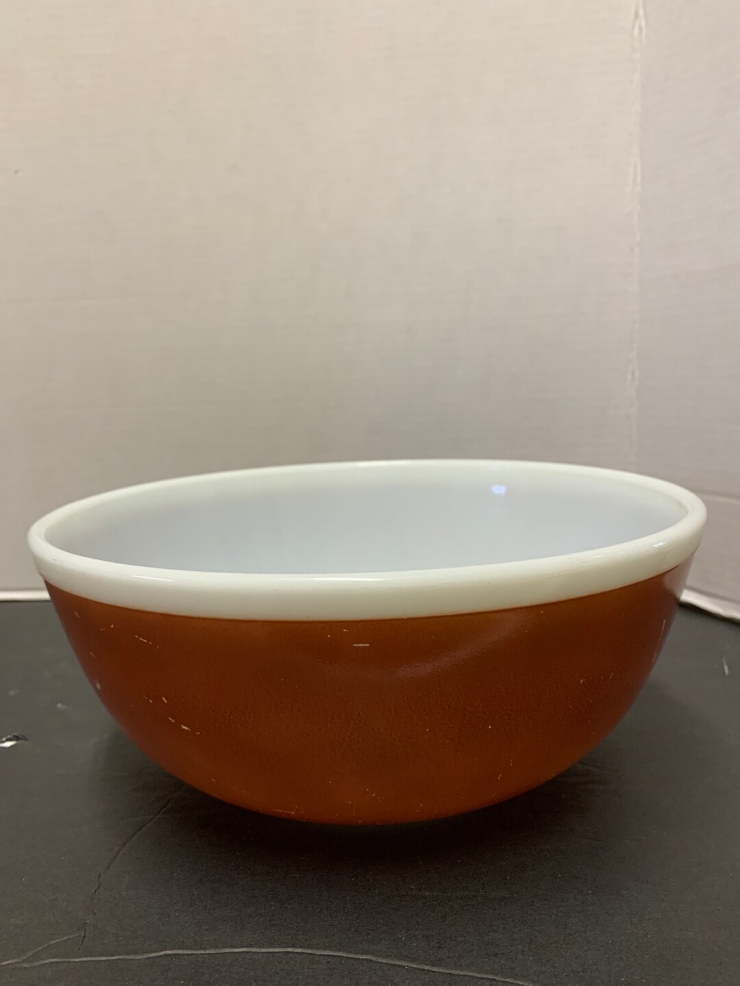 1970s Brown Pyrex Bowl - Etsy