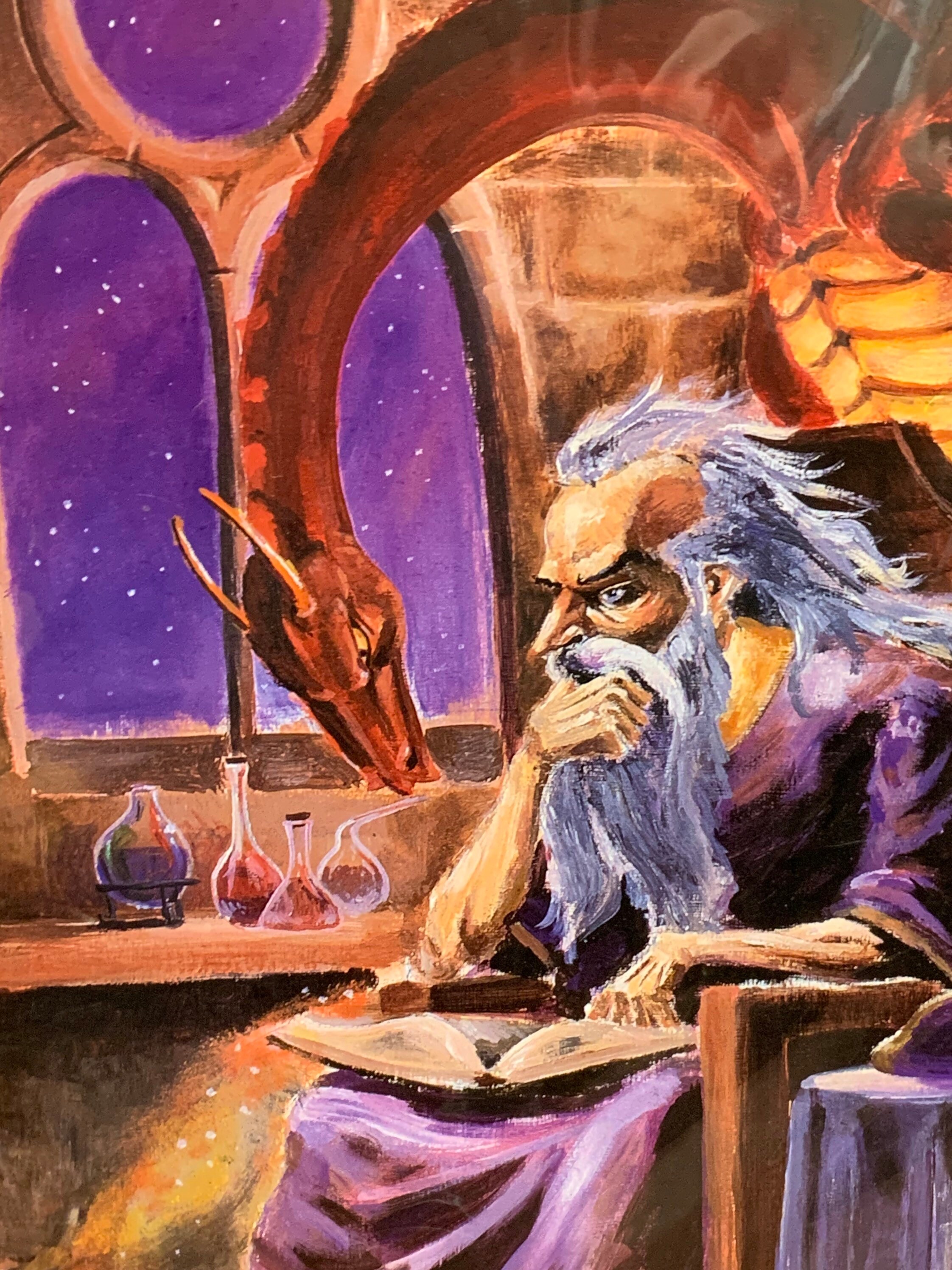 1989 “wizard and Dragon” Ken Rowe Print - Etsy