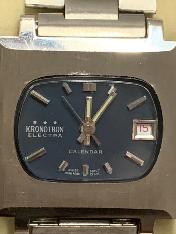 Vintage Kronotron Electra Calendar Watch - Gem