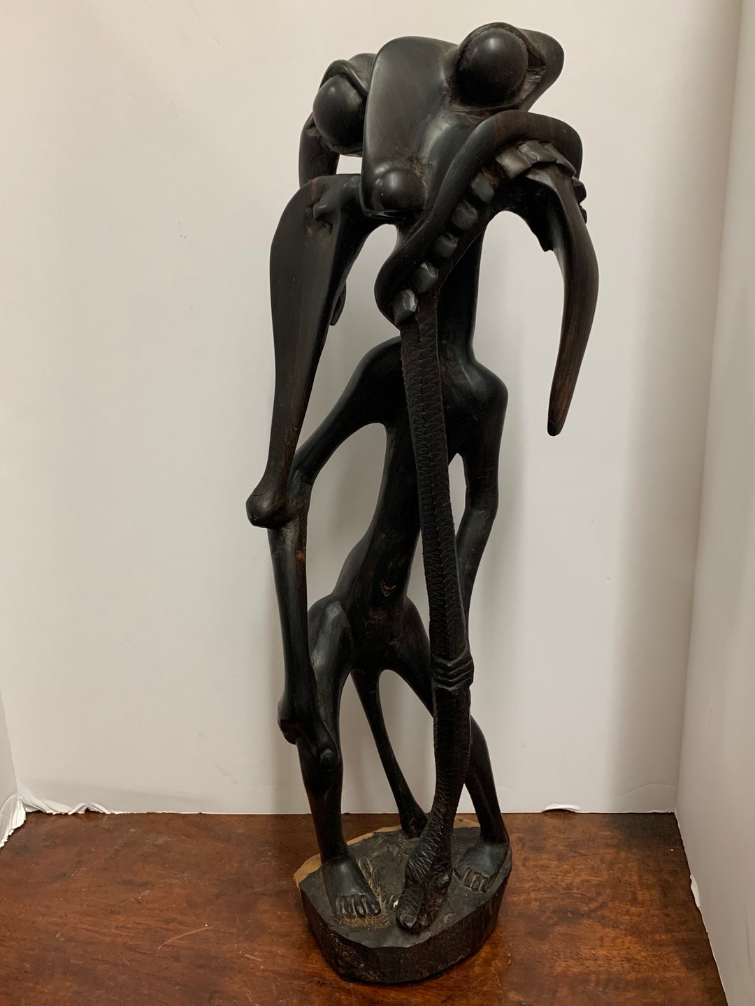 Original 1950s Makande Ebony Wood Shetani Sculpture - Etsy
