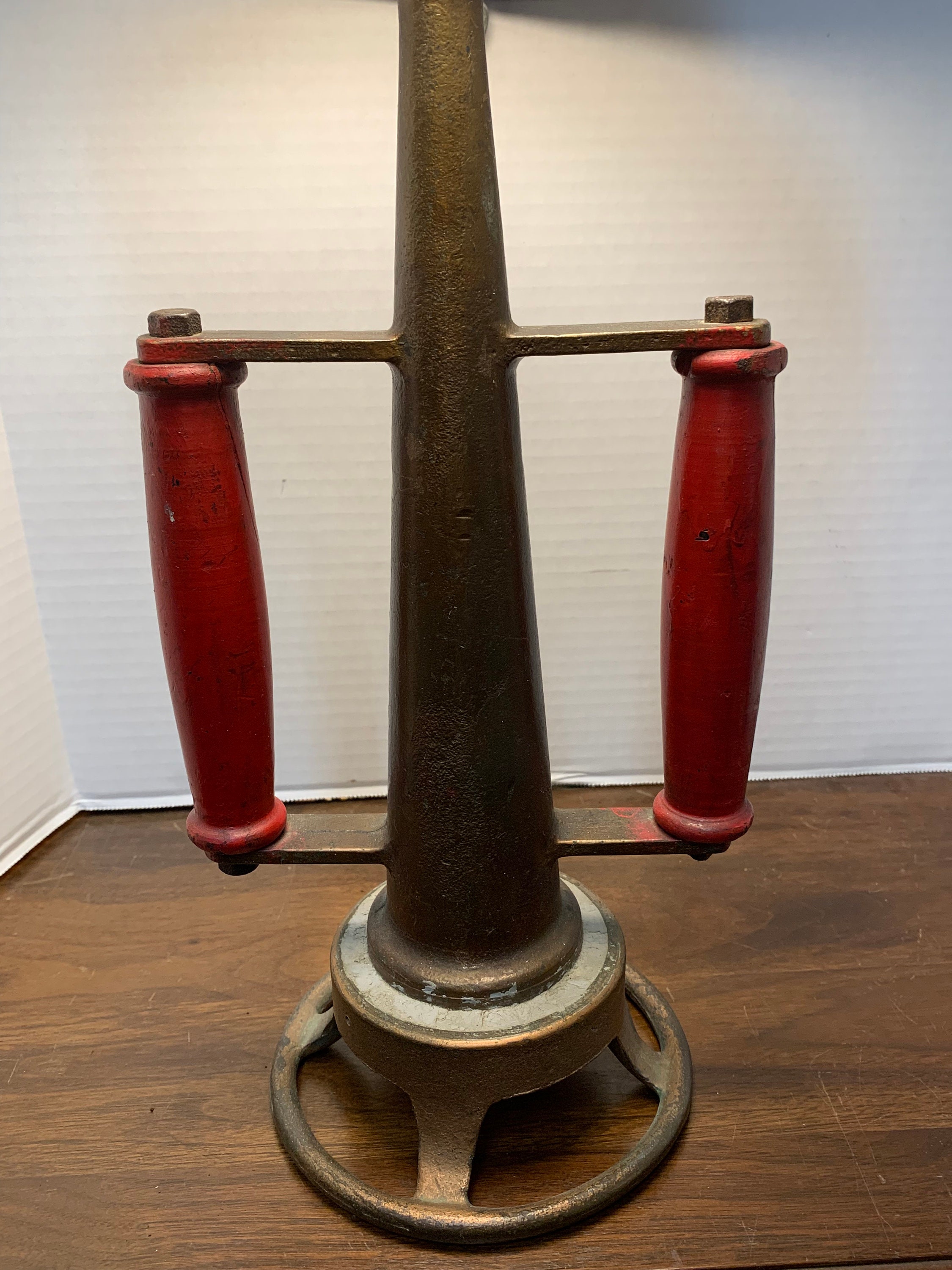 Antique Folk Art Fire Department Lamp With Helmet Shade - Etsy