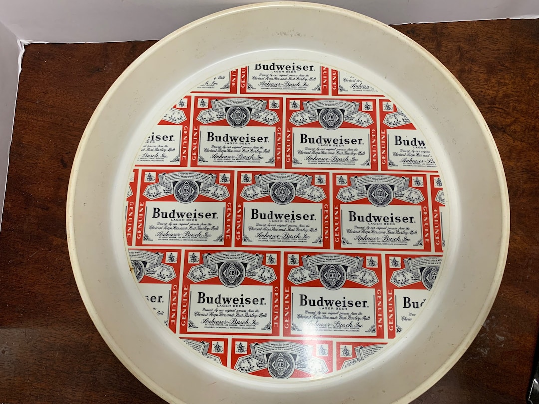 Vintage Budweiser Tray - Etsy