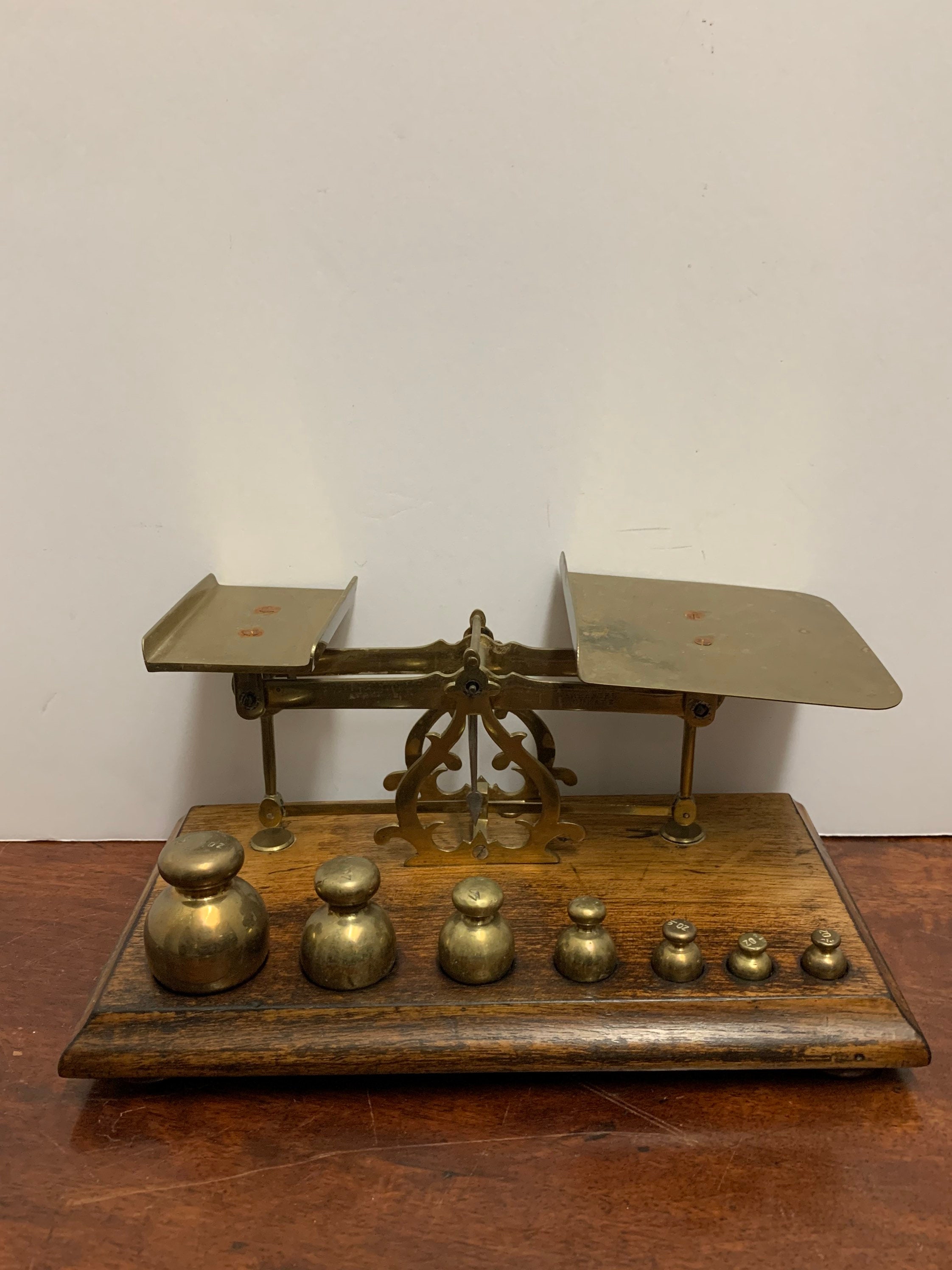 Antique Brass Avery Postal Scale With Weights - Etsy