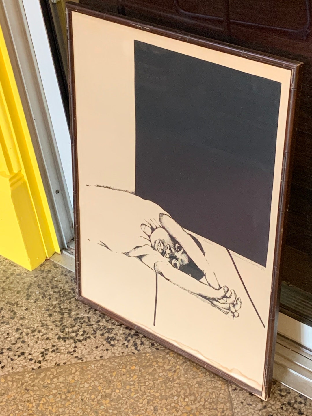 Early Signed Lithograph by African American Artist Bernard Brooks 1980 ...