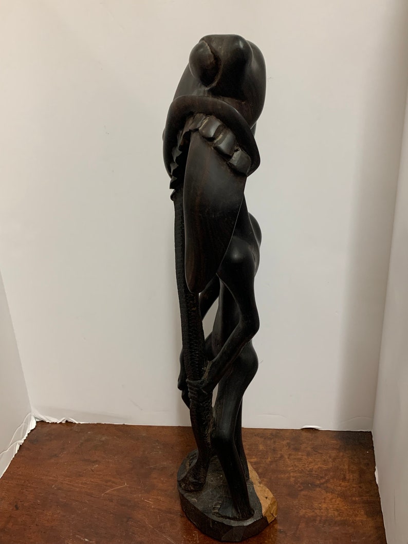 Original 1950s Makande Ebony Wood Shetani Sculpture - Etsy
