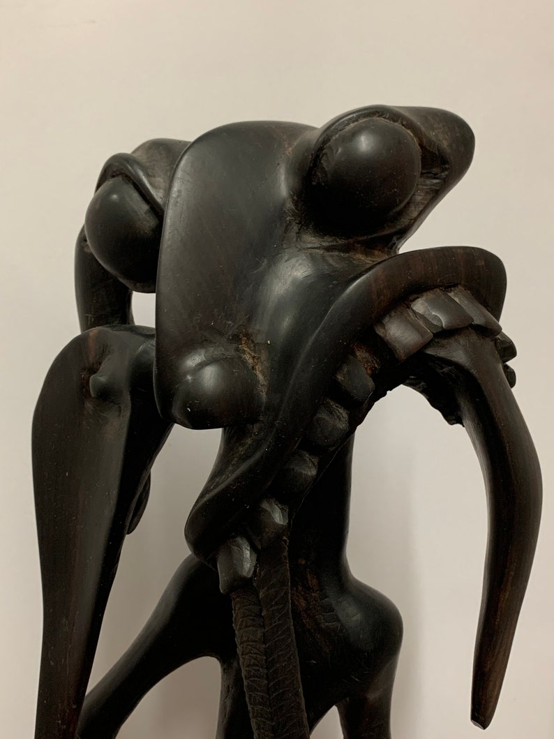 Original 1950s Makande Ebony Wood Shetani Sculpture - Etsy