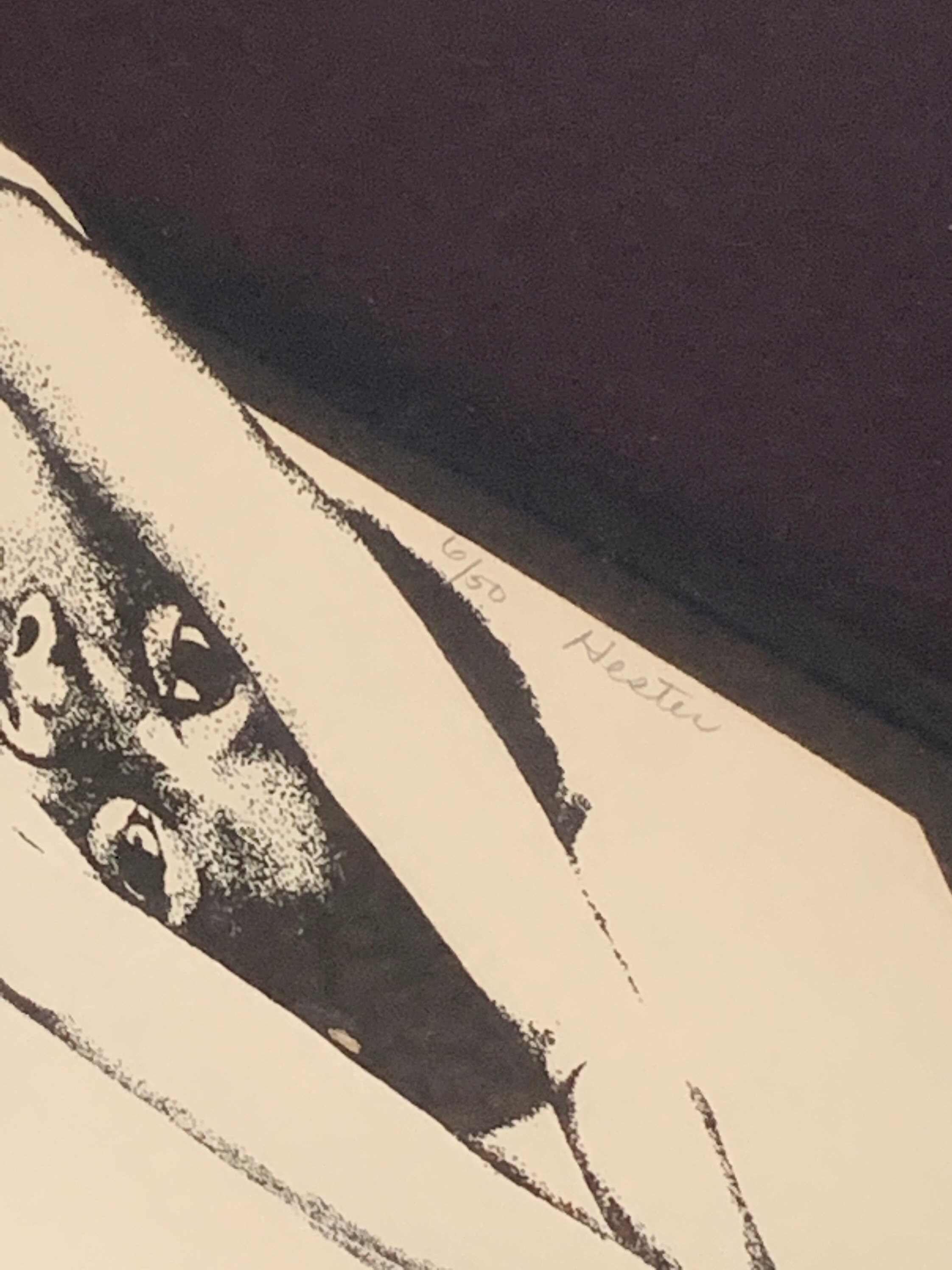 Early Signed Lithograph by African American Artist Bernard Brooks 1980 ...