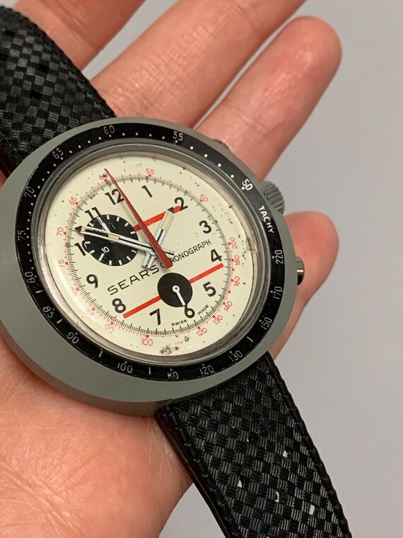 1972 Sears Chronograph By Heuer Leonidas “Easy Rider”… - Gem