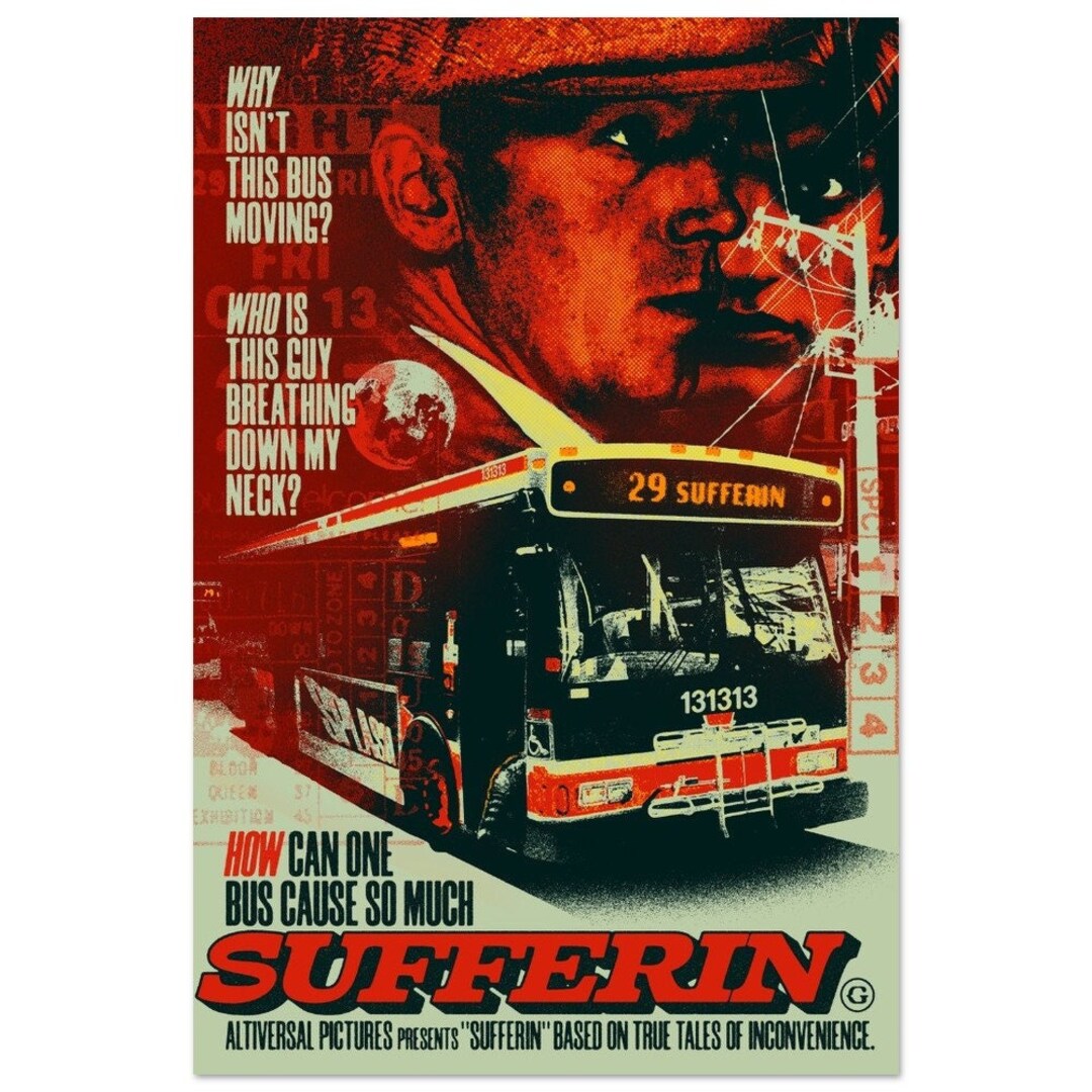 TTC 29 Sufferin Bus Movie Poster - Etsy