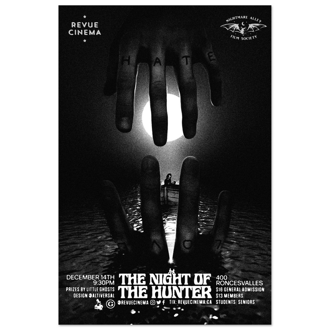 The Night of the Hunter Movie Poster - Etsy