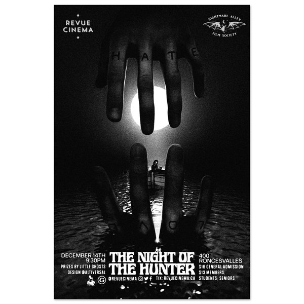 Night of the Hunter Poster - Etsy