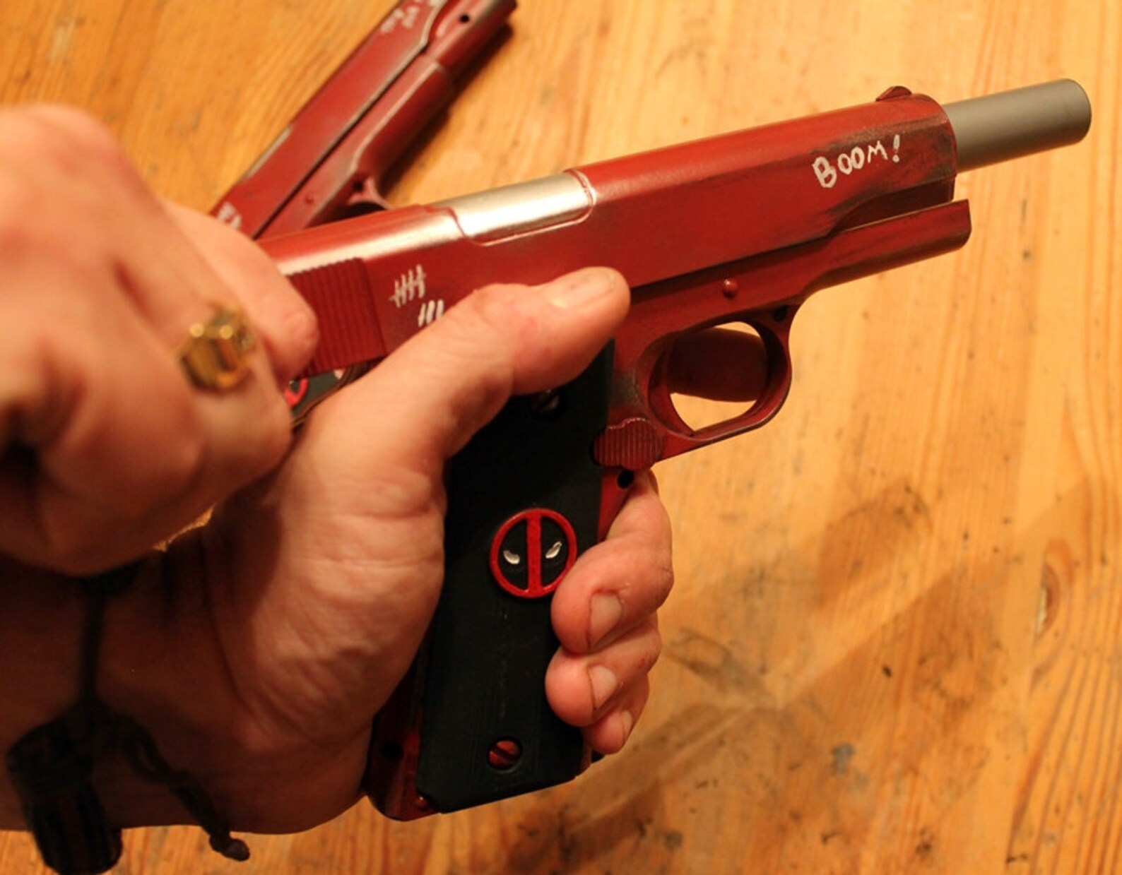 Deadpool inspired twin 45. Cal Pistol Cosplay Props with | Etsy