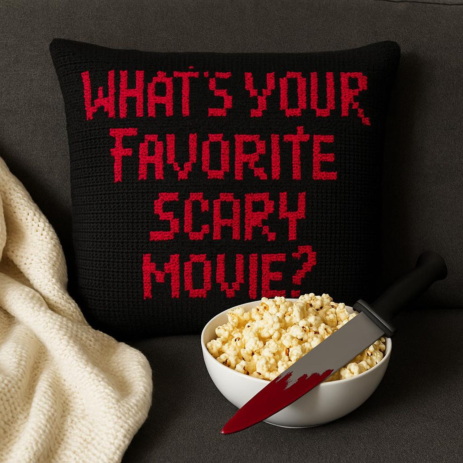Scream Crochet Pillow Pattern Bundle | Halloween Horror Movie C2C ...