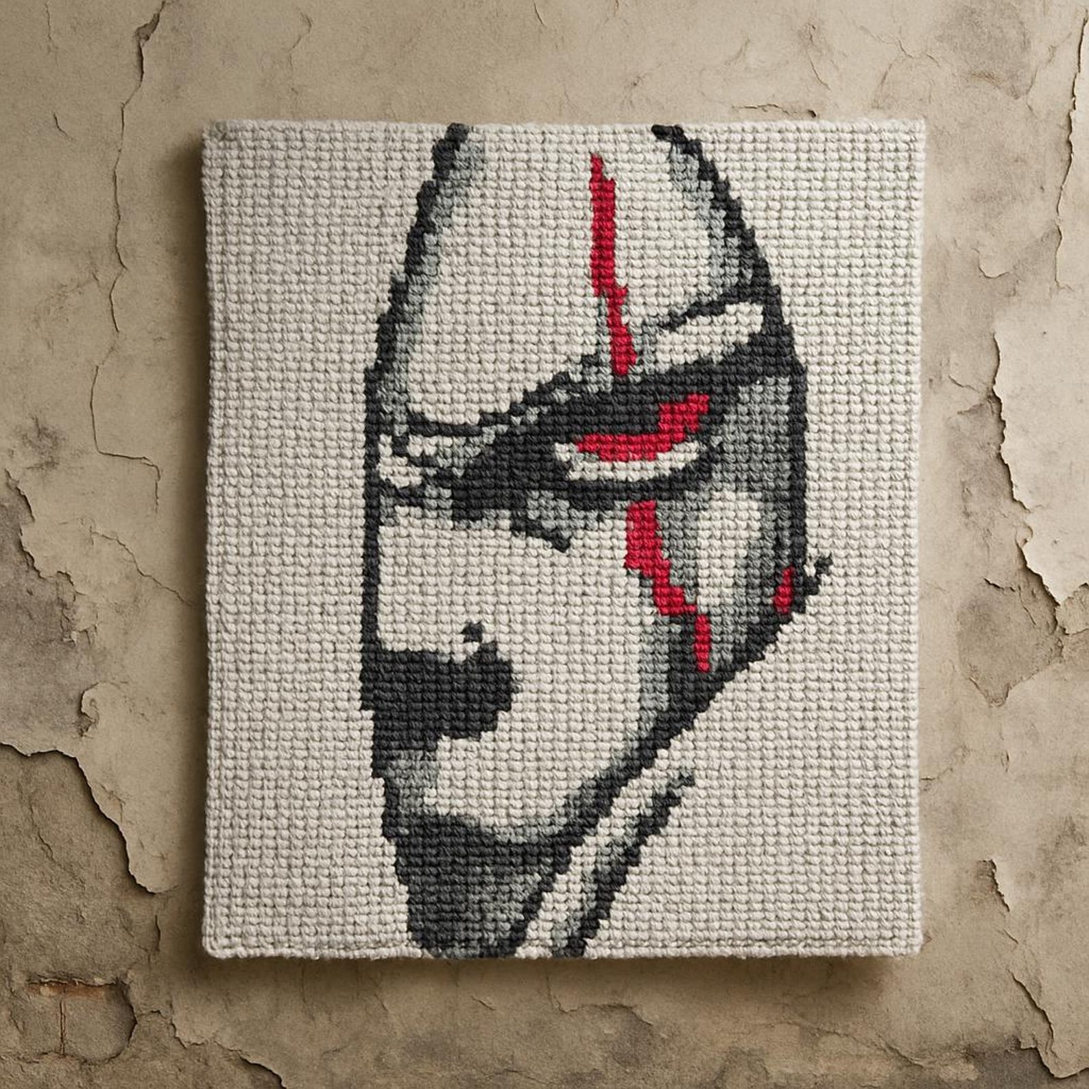 Half Mask Horror Wall Hanging Crochet Pattern | 100x120 Chart | IT ...