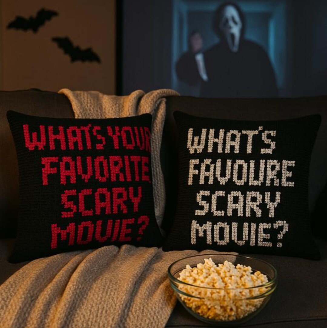 Scream Crochet Pillow Pattern Bundle | Halloween Horror Movie C2C ...