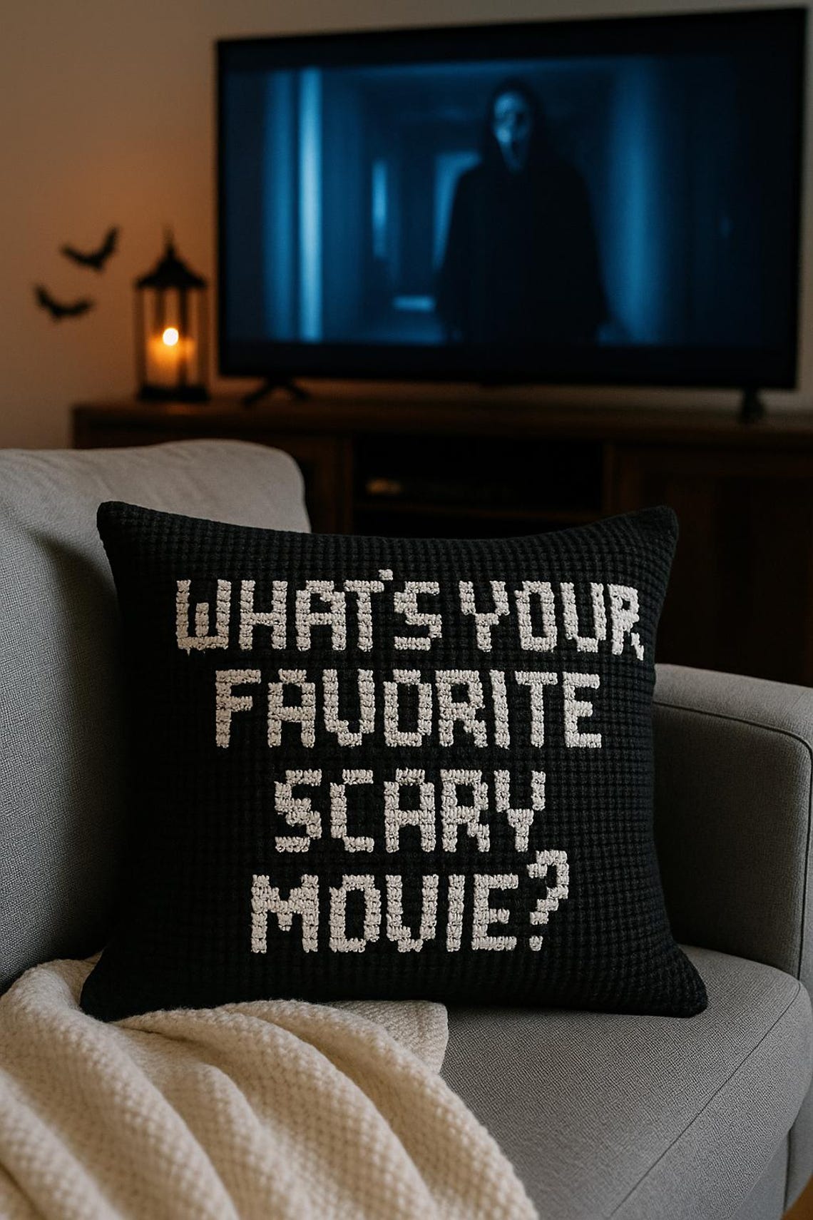 Scream Crochet Pillow Pattern Bundle | Halloween Horror Movie C2C ...