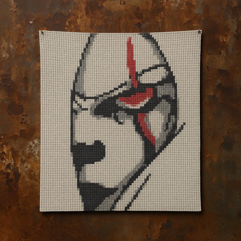 Half Mask Horror Wall Hanging Crochet Pattern | 100x120 Chart | IT ...
