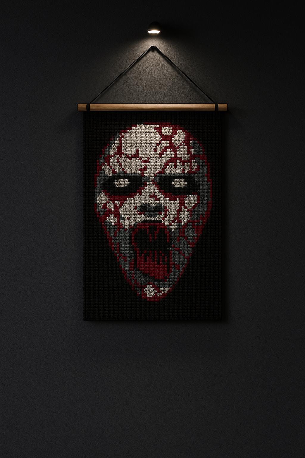 Horror Wall Hanging | Dark Art Crochet Pattern | the Shattered Mask ...