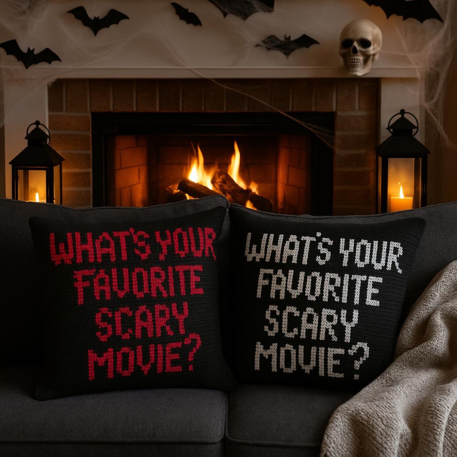 Scream Crochet Pillow Pattern Bundle | Halloween Horror Movie C2C ...