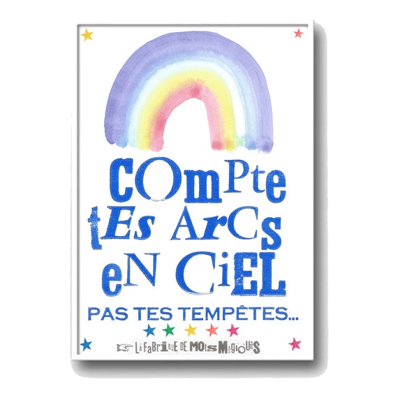 PRINTABLE PRINTABLE Count Your Rainbows Not Your Storms in | Etsy