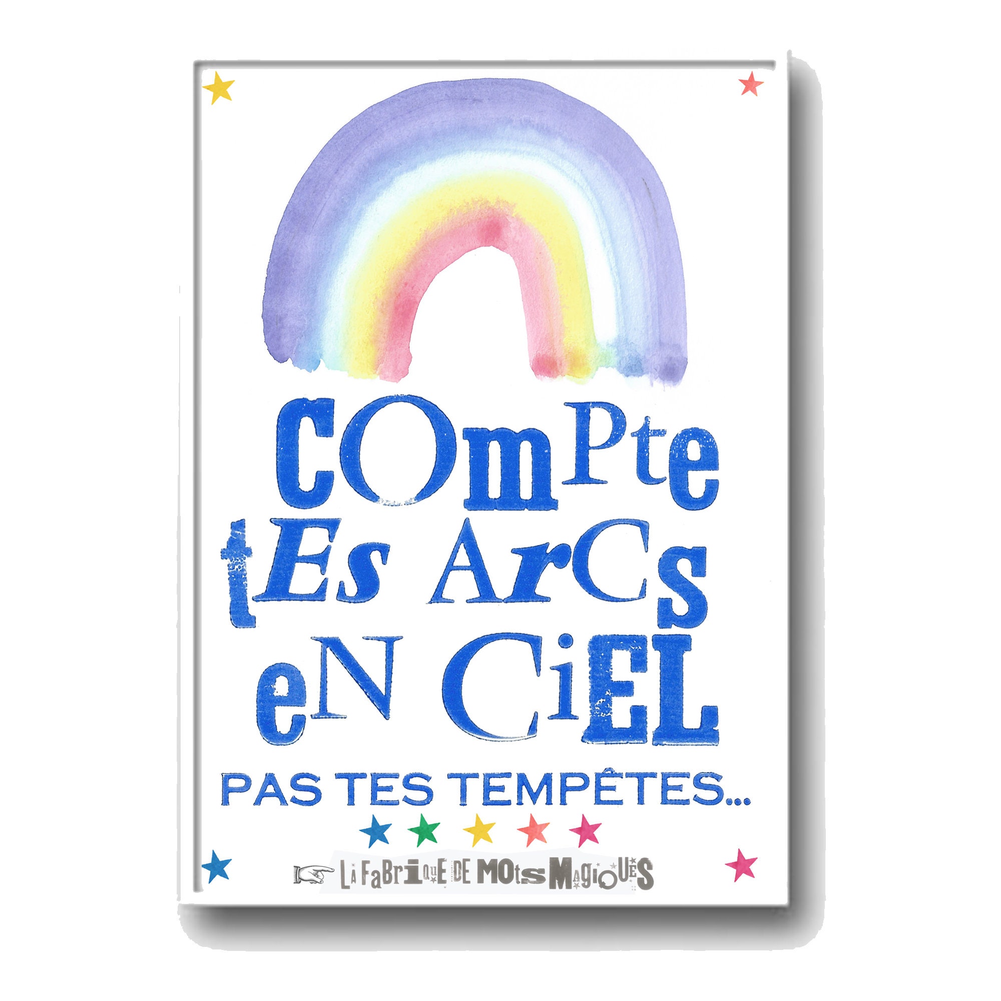 PRINTABLE PRINTABLE Count Your Rainbows Not Your Storms in | Etsy