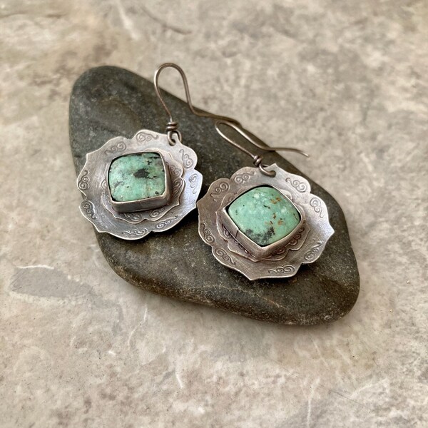 Rustic Earrings - Etsy