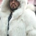 MEN'S WHITE FOX Long Hooded Fur Coatbrand New Real Natural Genuine Fur ...